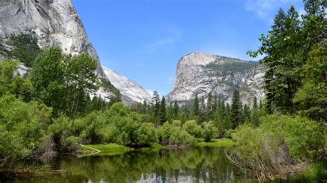 배경 화면 경치 반사 국립 공원 협만 골짜기 황야 알프스 산맥 고원 자연 보호 구역 목초지 작은 호수 3840x2160 픽셀 산악 지형 생태계