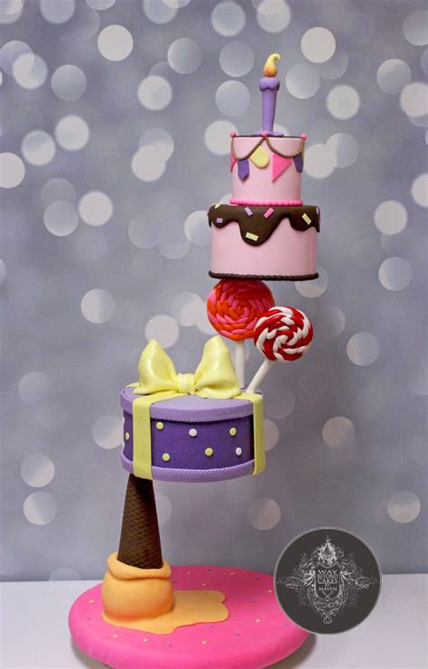 Gravity Defying Cake Tutorial By Mayen Orido At Pretty Witty Cakes