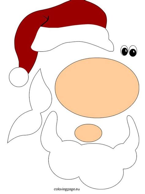 дед мороз шаблоны для аппликаций