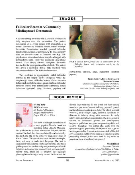 Pdf Follicular Eczema A Commonly Misdiagnosed Dermatosis Pooja