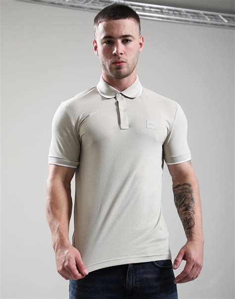 Boss Passertip Polo Shirt Light Beige Terraces Menswear