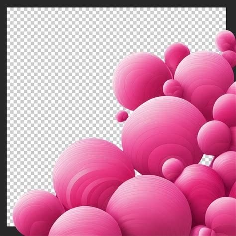 Circle Blob Pattern Vector Illustration On Pink Background Premium Ai Generated Psd