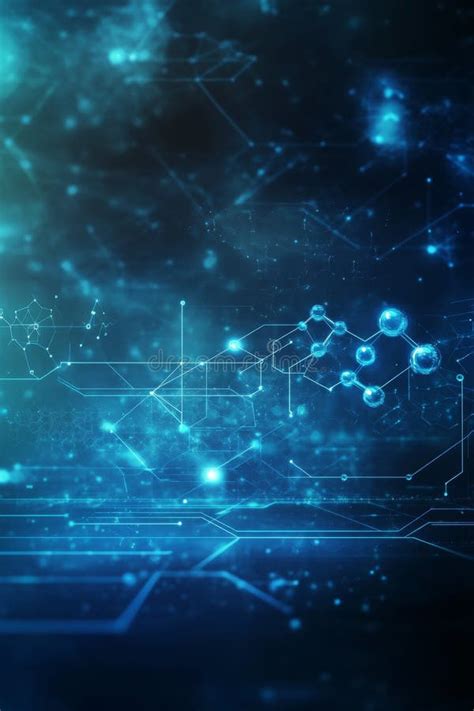 Cutting Edge Science Magazine Cover Futuristic Laboratory Background Stock Illustration