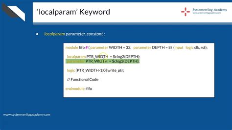 Course Systemverilog Design 2 L23 Using Localparam And Const In