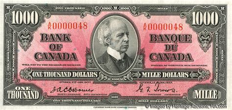 1000 Dollars Canada Numista