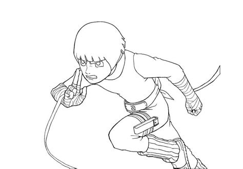 Rock Lee Tegninger Til Farvelægning Farvelegningcom