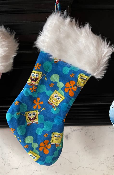 Spongebob Christmas Stocking Etsy