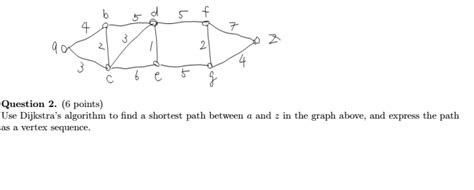 Solved Use Dijkstra S Algorithm To Find A Shortest Path Chegg