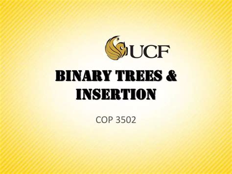 Ppt Binary Search Tree Insertion Efficient Node Operations Powerpoint Presentation Id4881911