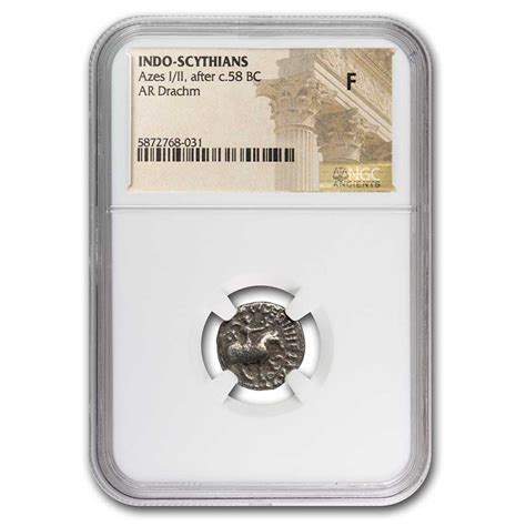 Indo Scythian Ar Drachm Azes Auction