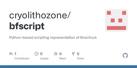 Github Cryolithozonebfscript Python Based Scripting Representation