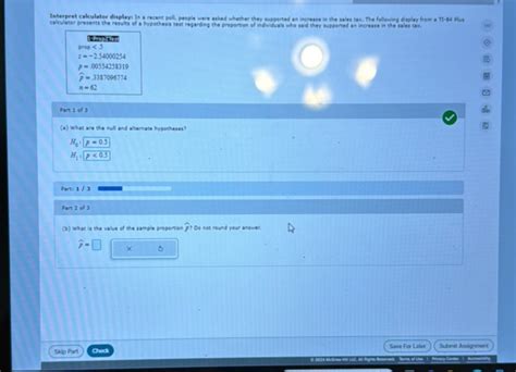 Interpret Calculator Displayi In A Recent StudyX