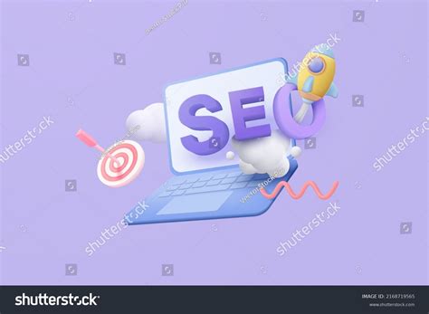 3d Seo Optimization Marketing Social Media Stock Vector Royalty Free 2168719565 Shutterstock