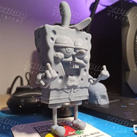 Haughty Spongebob 3d Print Stl File Stlmasterpieces