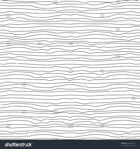 Horizontal Wavy Thin Uneven Lines Seamless Stock Vector Royalty Free Shutterstock