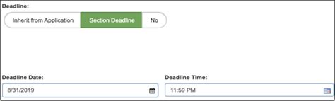 Make A Section Inactive Active Set Section Deadline Options CommunityForce