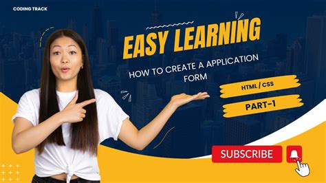 How To Create A Application Form Using Html And Css Part 1