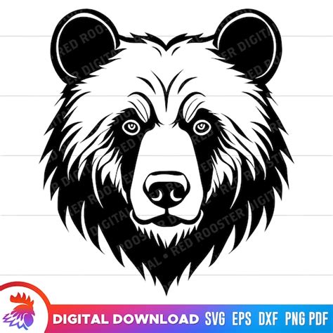 Grizzly Bear Face Clip Art