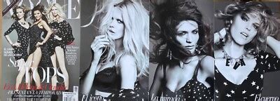 Vogue Espana Eva Herzigova Helena Christensen Claudia Schiffer Folded