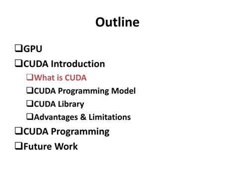 Ppt Cuda Programming Powerpoint Presentation Free Download Id3305664