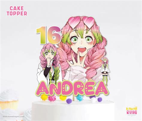 Mitsuri Demon Slayer Custom Cake Topper Custom Cake Toppers Topper