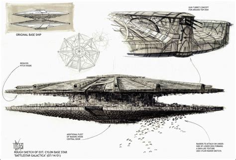 Battlestar Galactica Sci Fi Concept Art
