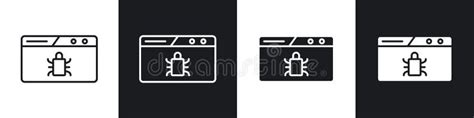 Bug Icon Stock Vector Illustration Of Icon Malware 341312727