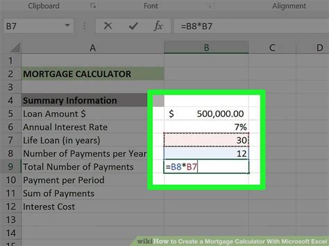 3 Ways To Create A Mortgage Calculator With Microsoft Excel