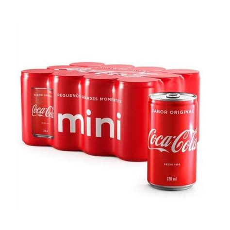 Coca Cola Mini Lata 220ml Un Fernandão Bebidas As Melhores Marcas Com Os Melhores Preços
