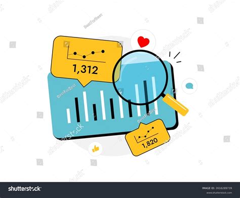 Social Media Analytics Dashboard Tracking Performance Stock Vector Royalty Free 2616289739