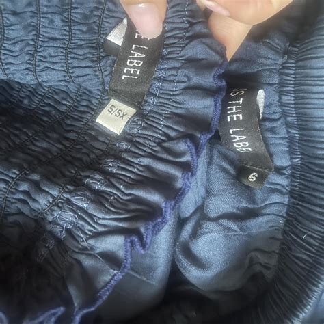 Ess The Label Blue Set Crop Top And Blue Flare Depop