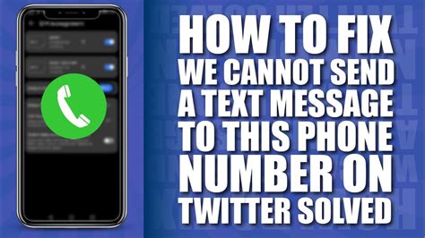 how to fix we cannot send a text message to this phone number on