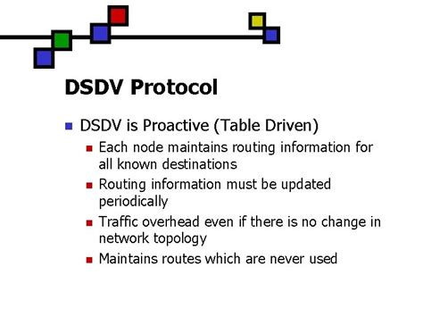 Dsdv Destinationsequenced Distancevector Routing Protocol Outline N