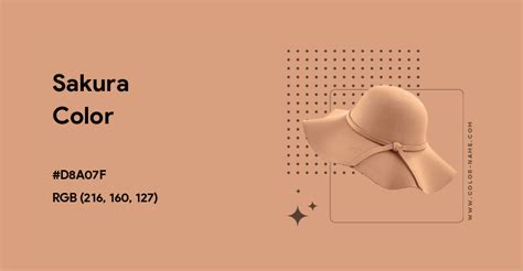 Sakura Color Hex Code Is D8a07f