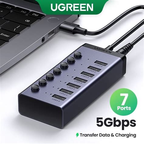 Jual Ugreen Hub Port Usb High Speed Gbps With Charging Ports Shopee Indonesia
