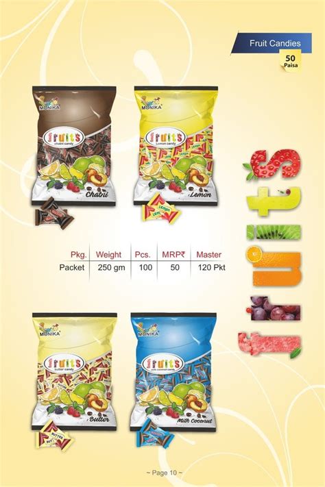 Monika Fruit Candy Packaging Type Packet At Rs 50packet In Siliguri
