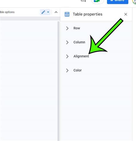 How To Center A Google Docs Table