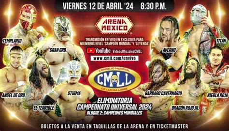 Cmll Viernes Espectactular Results 4 12 24 411mania