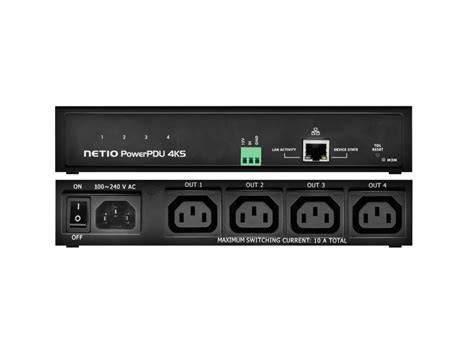 Powerpdu 4ks Netio Products Smart Power Sockets Controlled Over Lan And Wifi