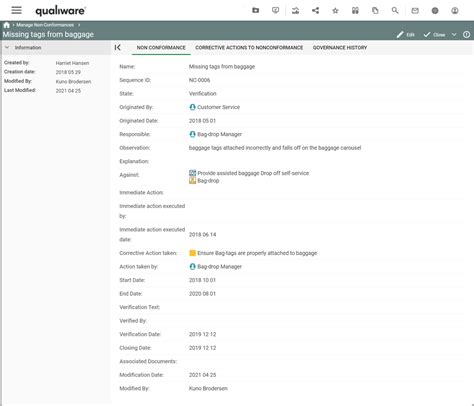Non Conformance Qualiware Center Of Excellence