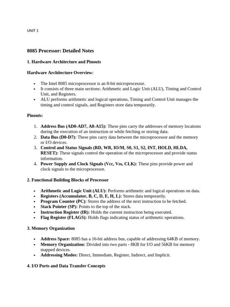 Mcu 1 Pdf Central Processing Unit Microcontroller