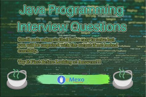 Java Coding Interview Questions Java Programming Interview Questions