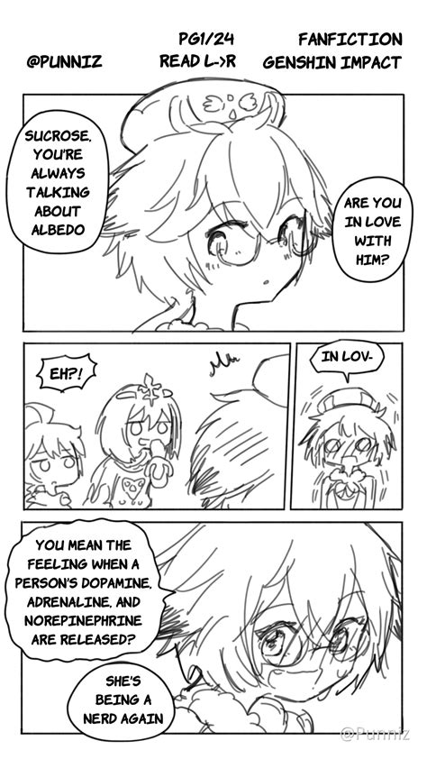 Wholesome Sucrose And Albedo Fan Comic Genshin Impact Hoyolab
