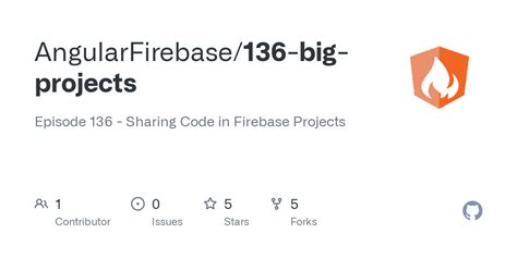 GitHub AngularFirebase Big Projects Episode Sharing Code In Firebase Projects
