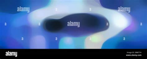 Centered Blurred Bokeh Horizontal Banner Background Graphic With Steel