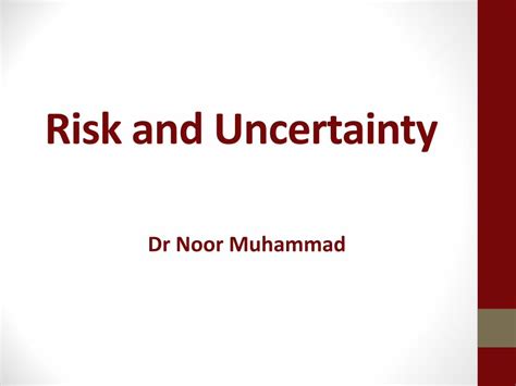 Pdf Lecture 4 Risk And Uncertainty Dokumentips