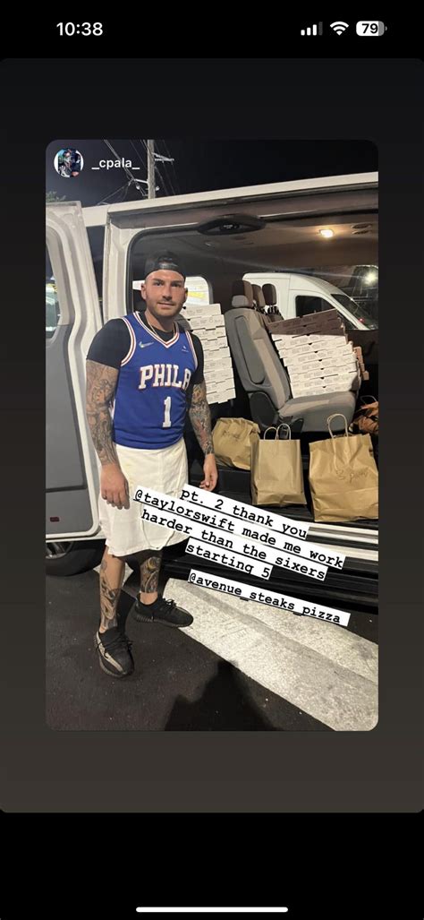 Your Hyper Local Philly Fan With Another Food Update Taylor Ordered Like A Million Pizzas For