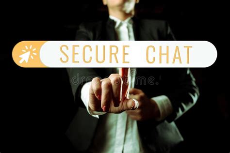 Writing Displaying Text Secure Chat Internet Concept Approach To Protect Messages When Sent