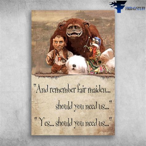 Labyrinth 1986 Shari Weiser As Hoggle And Remember Fair Maiden Should You Need Us Canvas