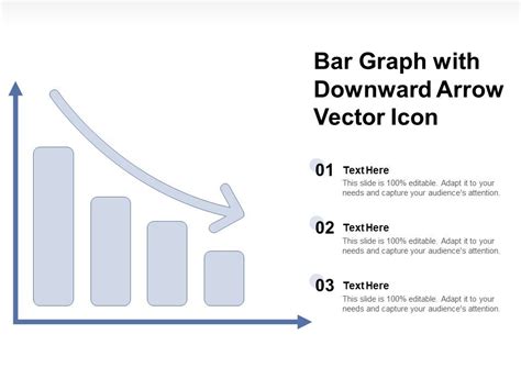 Bar Graph With Downward Arrow Vector Icon Ppt PowerPoint Presentation Layouts Guide PDF